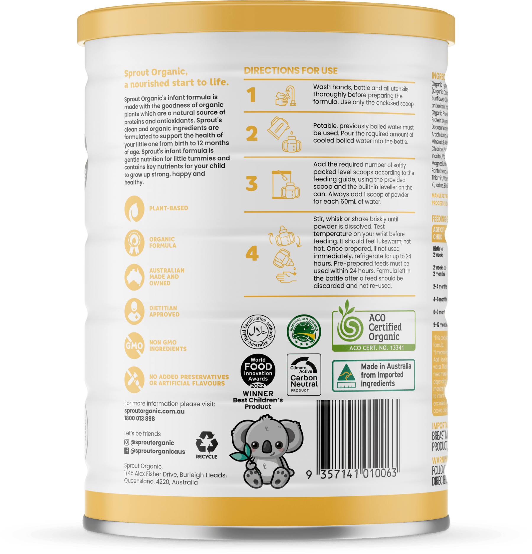 Infant Formula – Sprout Organic